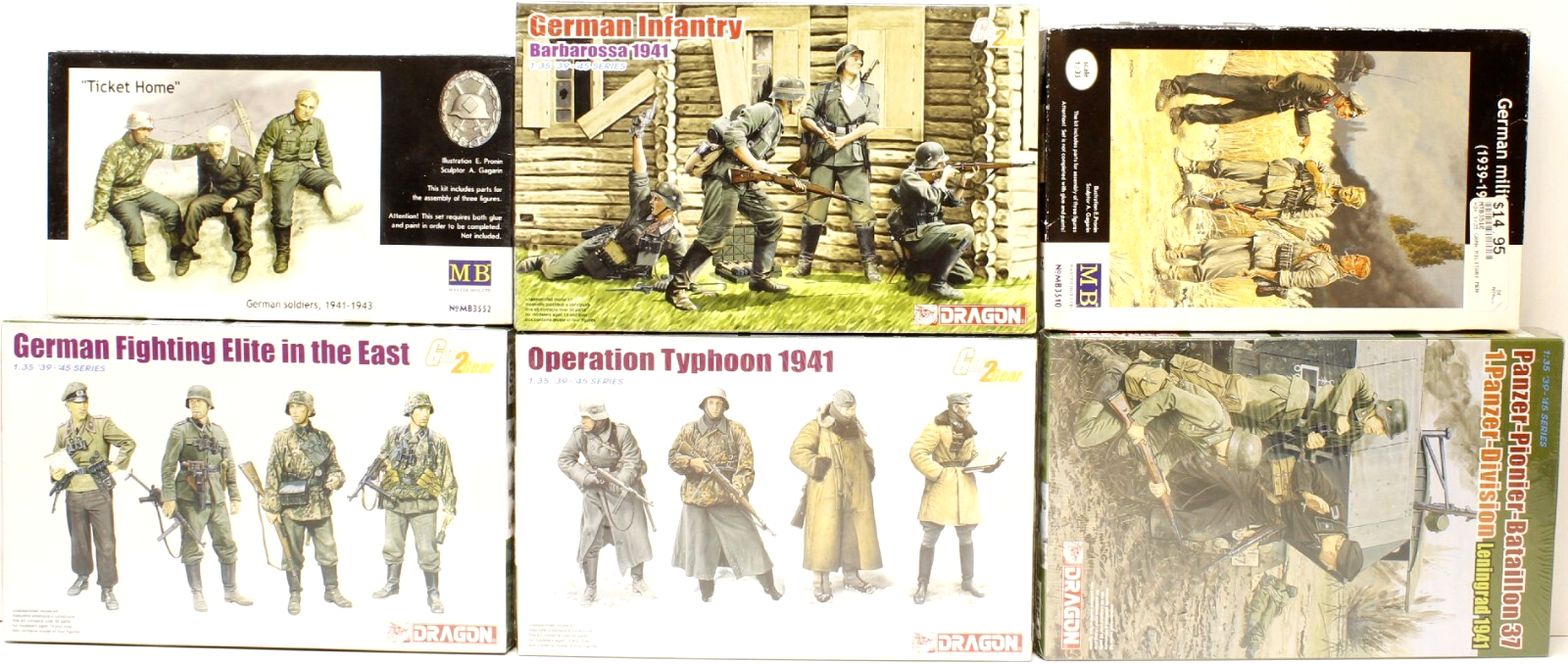 Dragon/MB lot of 6, 1/35, Operation Typhoon 1941, Barbarossa 1941, 1st ...
