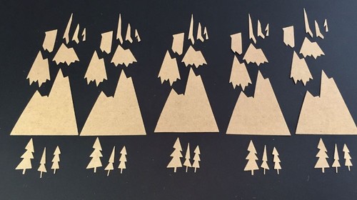 Tim Holtz Die Cuts * Alpine * Mountain Scene * Five Sets * Chipboard | eBay