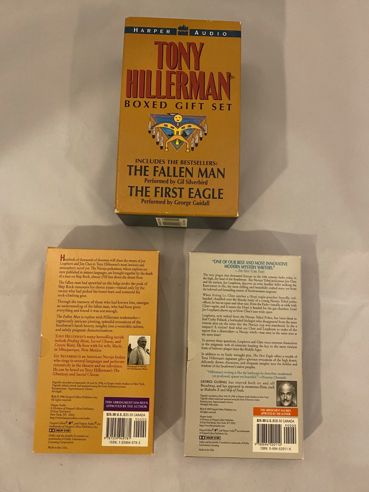 Tony Hillerman Set: The Fallen Man and The First Eagle (8) Audio ...