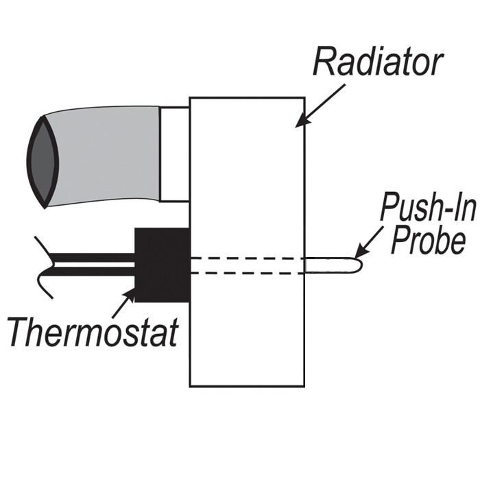 180F ELECTRIC FAN TEMP-ERATURE THERMO-STAT RADIATOR FIN PUSH PROBE ...