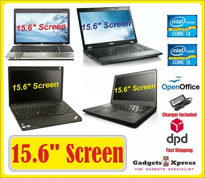 CHEAP 15.6" FAST DUAL CORE i3 i5 LAPTOP WIN10 4GB 8GB RAM HDD SSD ...