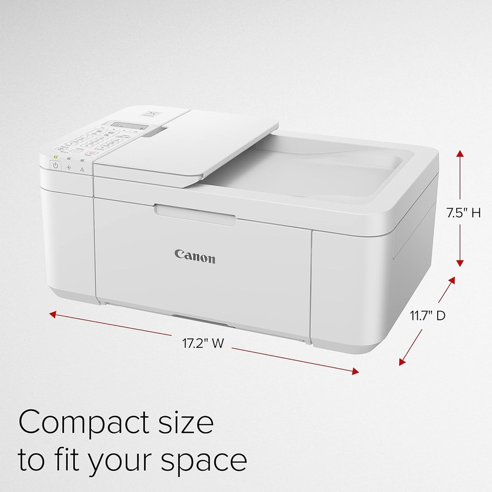 Canon PIXMA-TR4720 Inkjet All-in-one Printer with Scanner White No Ink ...