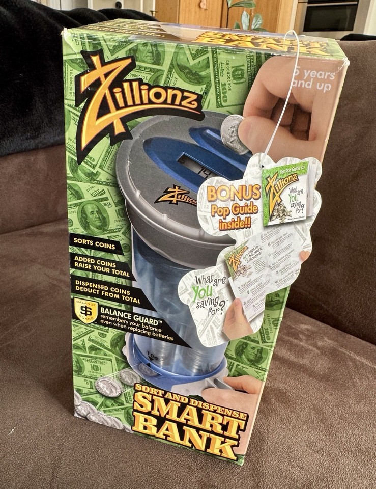 Zillionz The Original Counting Money Jar Digital Display Bank SEALED ...