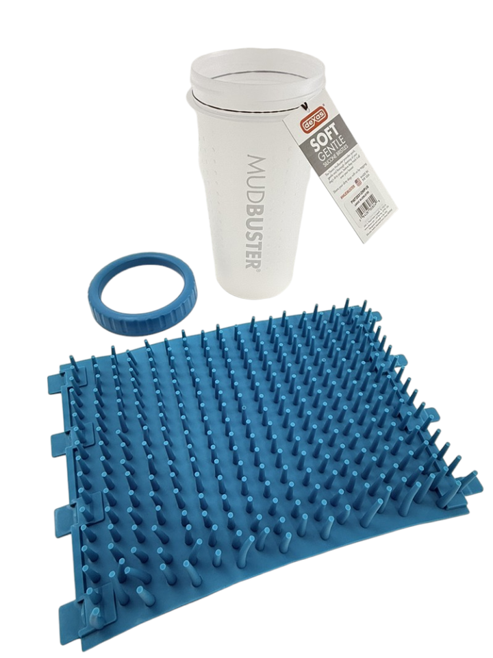 Dexas NEW Large Mudbuster Portable Dog Paw Mud Dirt Washer Muddy Feet ...