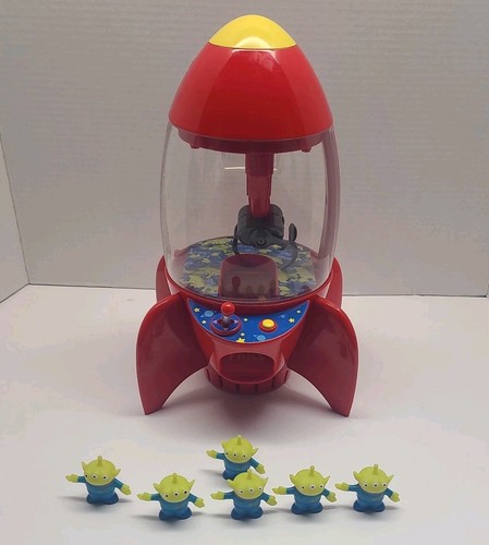 Disney Pixar Toy Story Pizza Planet Space Crane Claw Machine Works w/6 ...