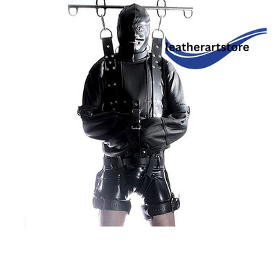 Black Leather Suspension Straitjacket – Fetish Restraint Harness | eBay