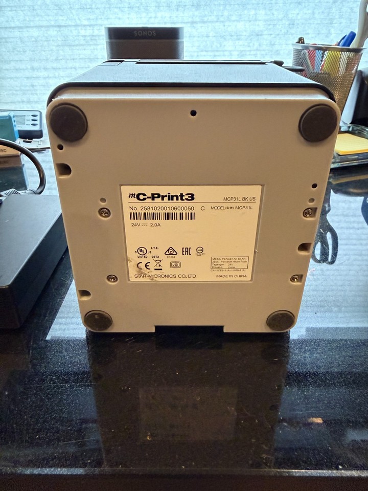 Star Micronics MC Print 3 - MCP31L- BK Receipt Printer + 4 FREE Receipt ...