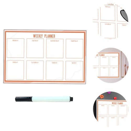 Whiteboard Stickers Dry Erase for Wall Office Child Week Desk Erasable ...