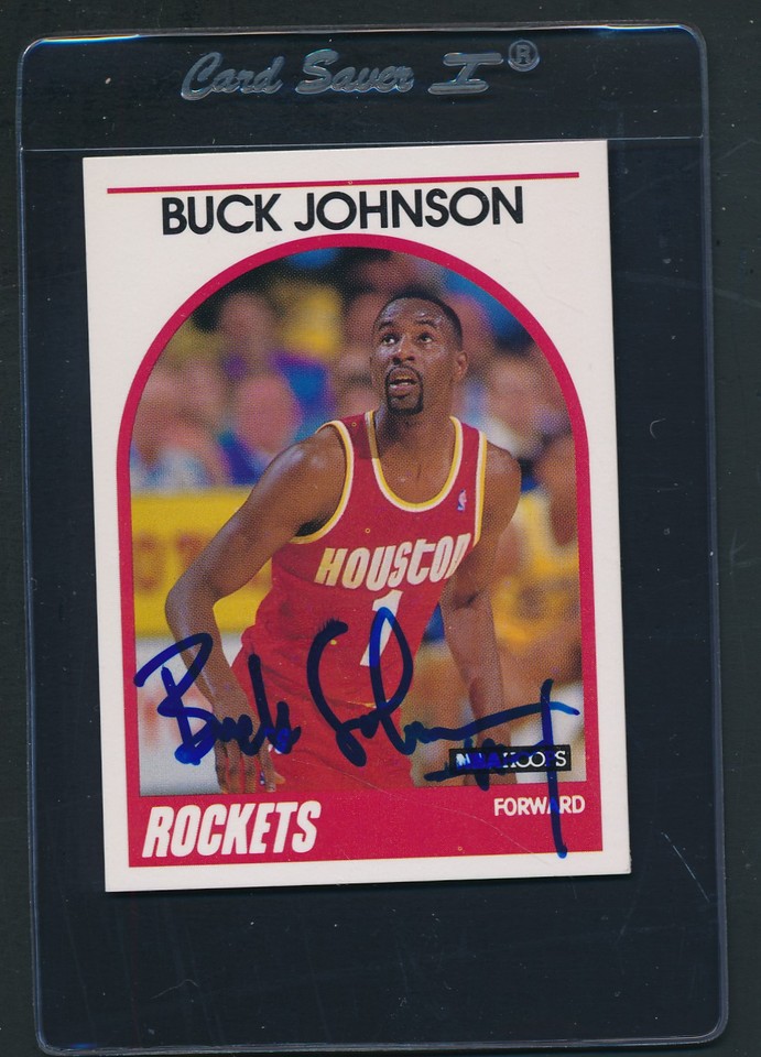 1989/90 Hoops #237 Buck Johnson Rockets Signed Auto *D9421 | eBay
