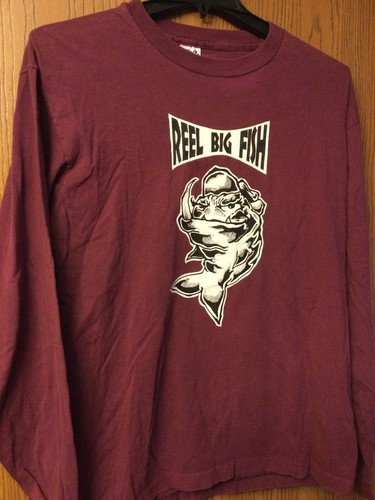 Reel Big Fish. Long Sleeve Maroon Shirt. L. | eBay