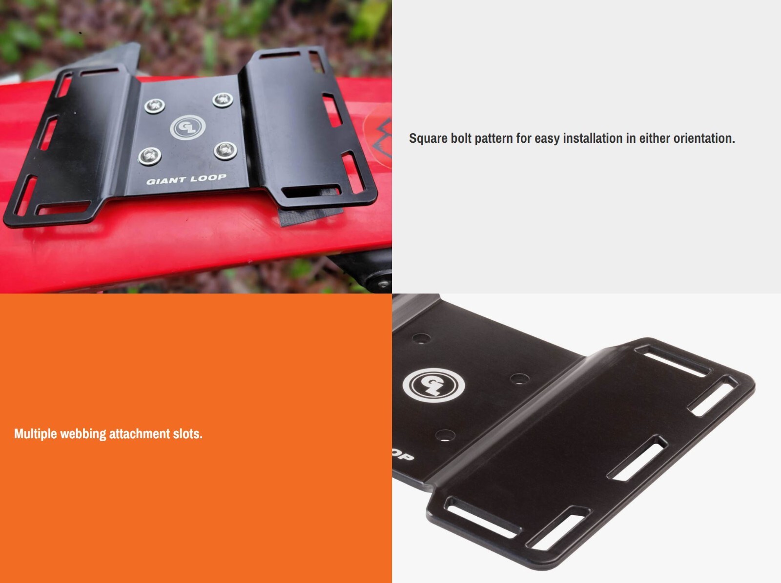 Giant Loop Motorcycle Tail Rack, Rear Fender Rack, Dirt Bikes, Off road ...