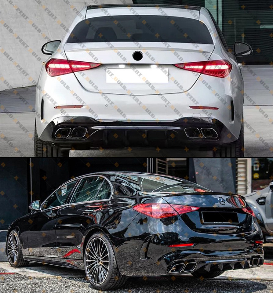 2022-2024 Mercedes-Benz C300 C43 AMG W206 C63 Style Rear Diffuser ...