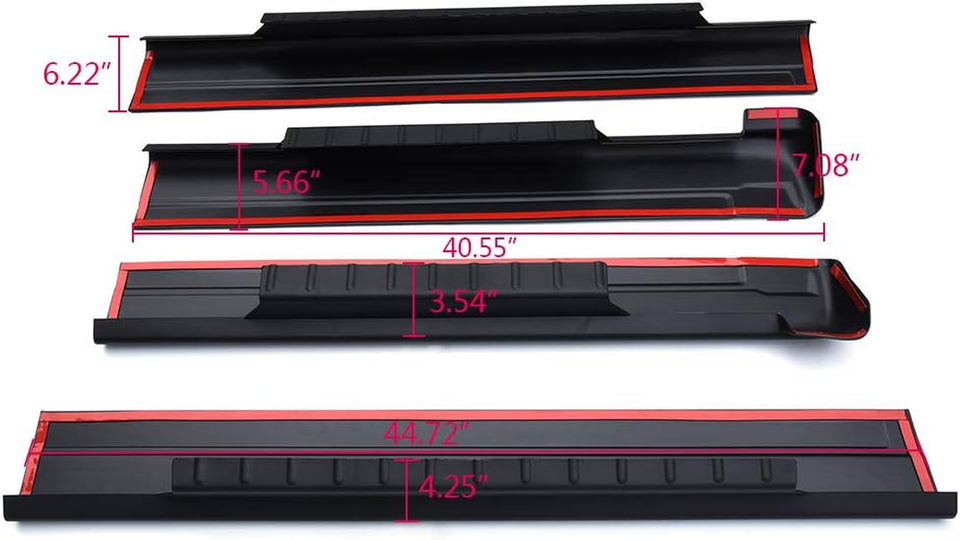 Trail Armor Rocker Panel Cover Guard Sill Trim Compatible with Chevy ...