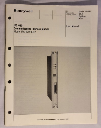 Honeywell IPC 620-0042 Communications Interface Module manual Rev. A ...