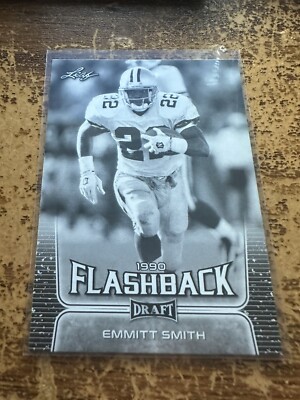 2020 Leaf Draft 'Flashback' 1990 Emmitt Smith | #92 NMMT NFL Cowboys ...