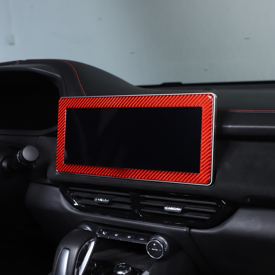 Red Carbon Car Navigation GPS Frame Sticker Styling Trim For Lotus ...