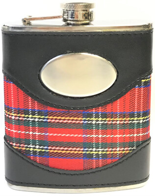Eclipse Durable Stainless Steel Flask Vinyl Plaid Design | eBay