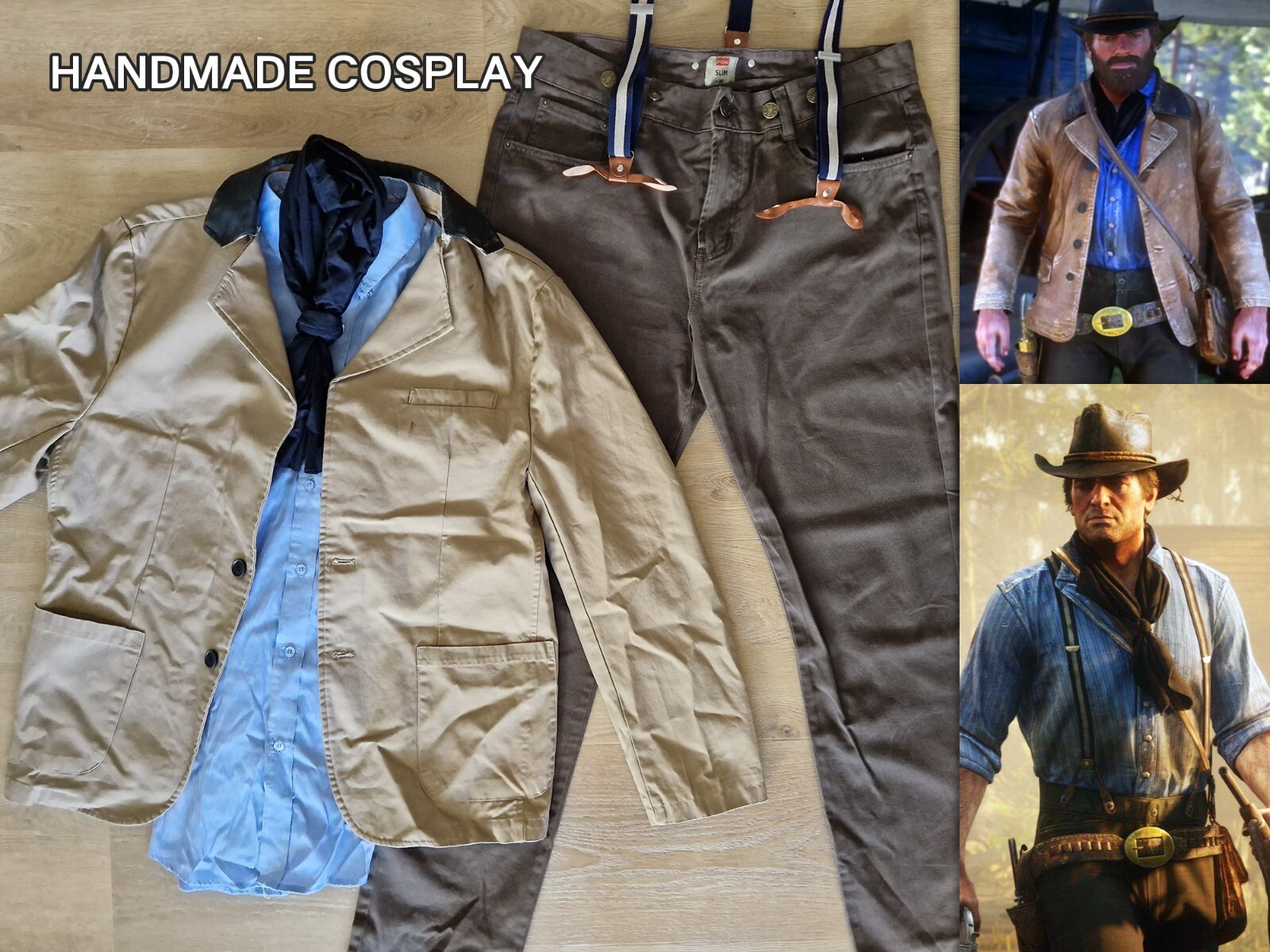 Handmade Arthur Morgan Cosplay Set for Men - Red Dead… - Gem