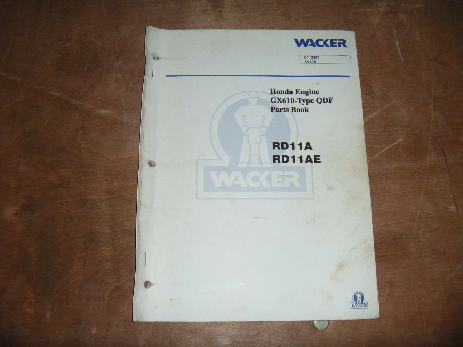 Wacker GX610-Type QDF Honda Engine RD11A Double Drum Roller Parts ...
