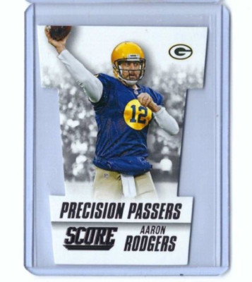 2015 Score Aaron Rodgers Precision Passers Die-Cut #2 Green Bay Packers ...