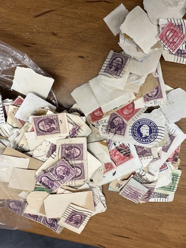 Over 5 1/2 pounds US Stamps on Paper 1930-1950 Estate Find | eBay