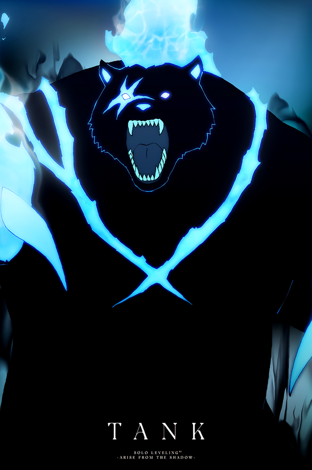 Solo Leveling Tank Promotional Art - 11x17" Poster - Anime merch | eBay UK