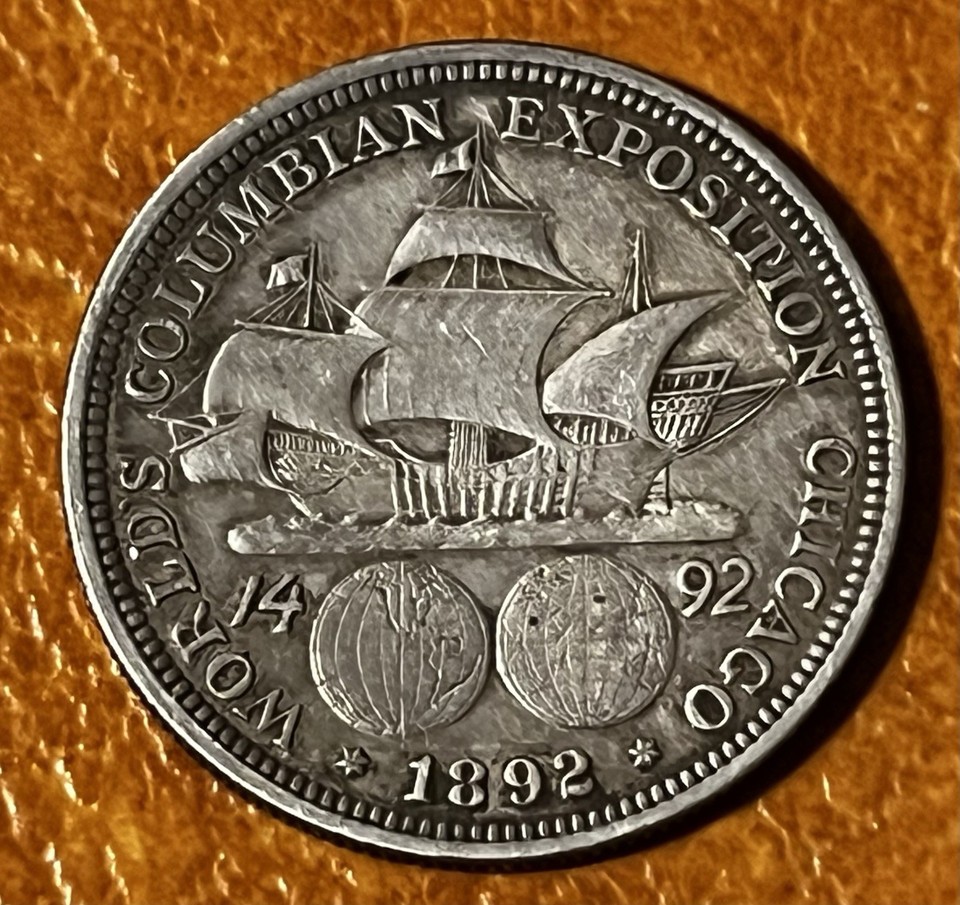 1892 Hald Dollar US Commemorative Columbian Exposition Silver Coin | eBay