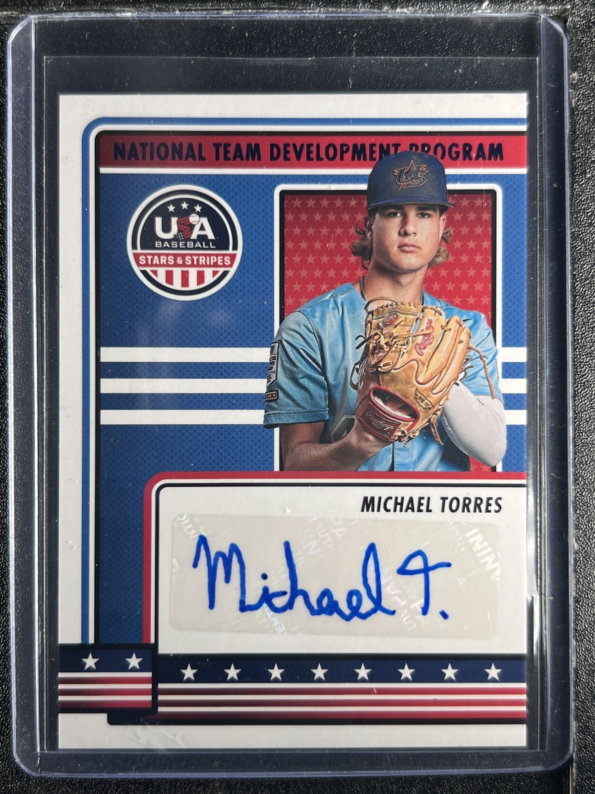 Torres, Michael - 2023 USA Baseball Stars & Stripes - Autograph - INV1 ...