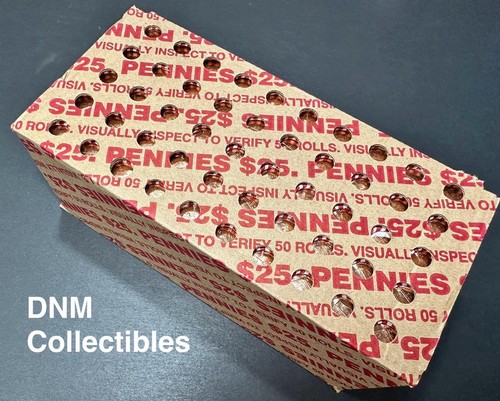 (1) 2025 Lincoln Cent Penny Box P - 50 Rolls - Unopened Uncirculated | eBay