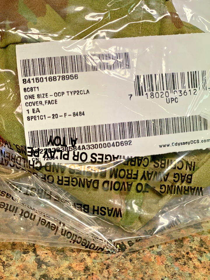 NEW GI Issue OCP Fabric Face Covering Mask Type 2 (Lot of 10 Masks) | eBay