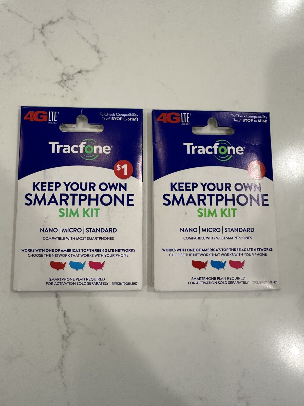 Set Of 2 Tracfone BYOD 3-In-1 SIM Kit, GSM No Airtime Prepaid | eBay