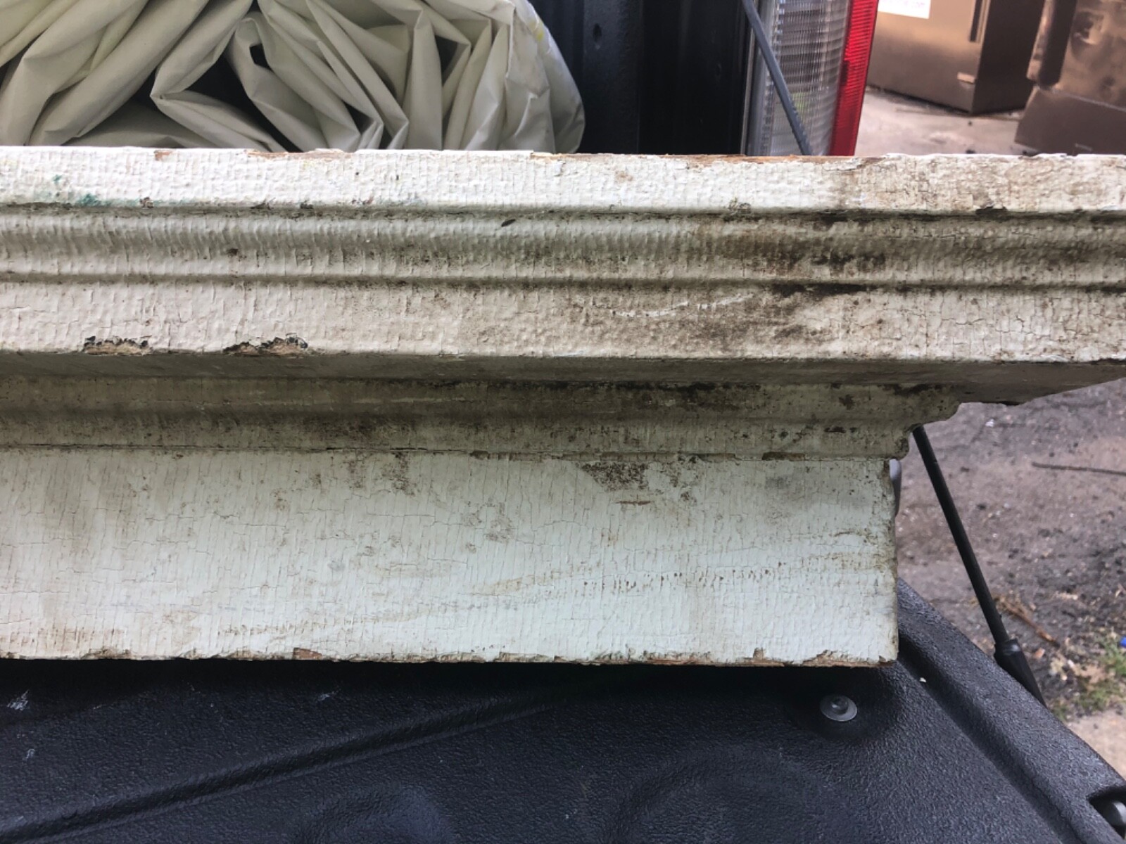 c1870 vintage WINDOW pediment VICTORIAN lintel ~ header 51.25/7.5/5.5 ...