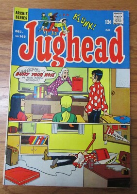 COMIC BOOK ARCHIE SERIES COMICS JUGHEAD #163 DEC 1968 12¢ | eBay
