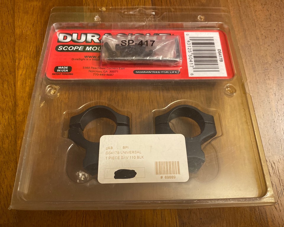 Durasight Z2 Integral Scope Mount for Savage 110/112 with Round Rear ...