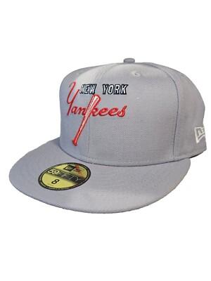MLB Authentic New Era MLB 59Fifty Fitted Cap New York Yankees Grey Size ...