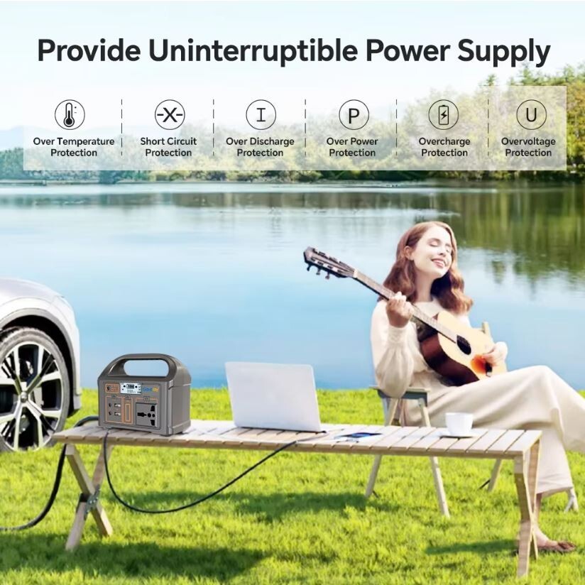 100W Portable Power Station 220V Solar Generator Power bank-UK plug ...