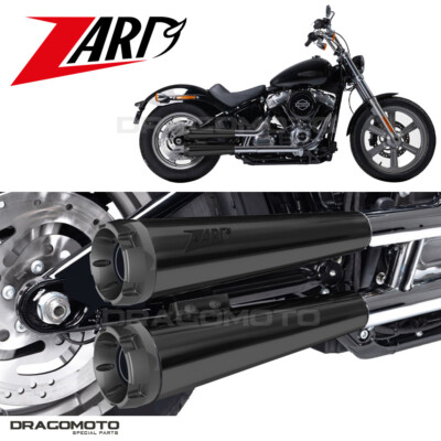 SOFTAIL M8 HARLEY-DAVIDSON 2020 2021 ZARD Exhaust ALU Black ...