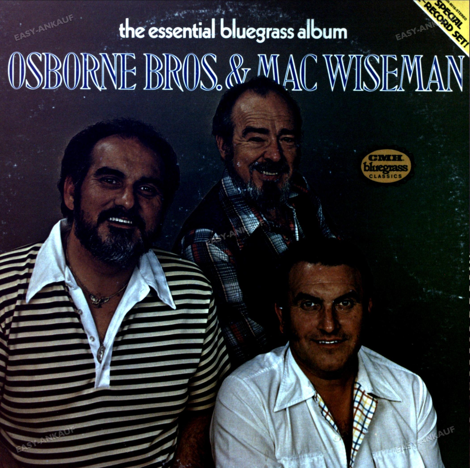 Osborne Bros And Mac Wiseman The Essential Bluegrass Album 2lp Vg Vg