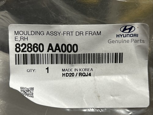 OEM 82860-AA000 MOULDING ASSY-FRT DR FRAME RH for Hyundai Elantra CN7 ...