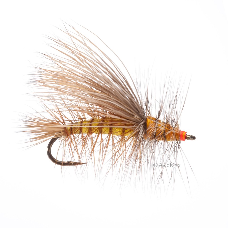 Umpqua Stimulator Kaufmann Barbless Yellow 2 Pack Dry Fly Fishing Flies ...