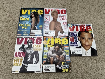 Vibe Magazine 2007 Lot Of 5 Hip Hop Magazines Ciara Obama Cole Lil ...