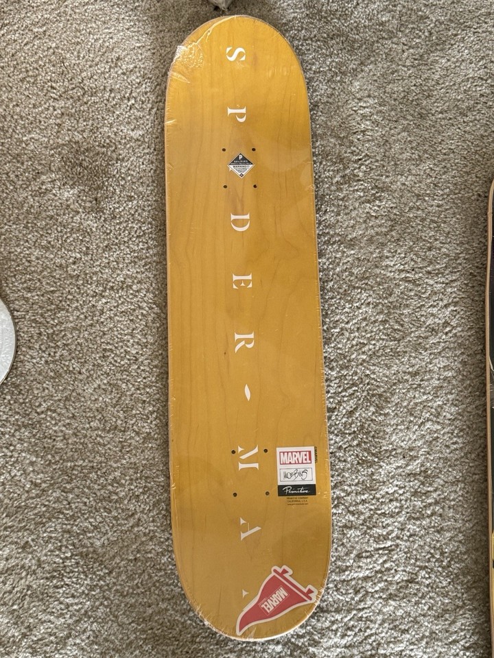 Primitive Marvel Spider-Man Deck W/ Art By Mobius Foil Skateboard Deck ...