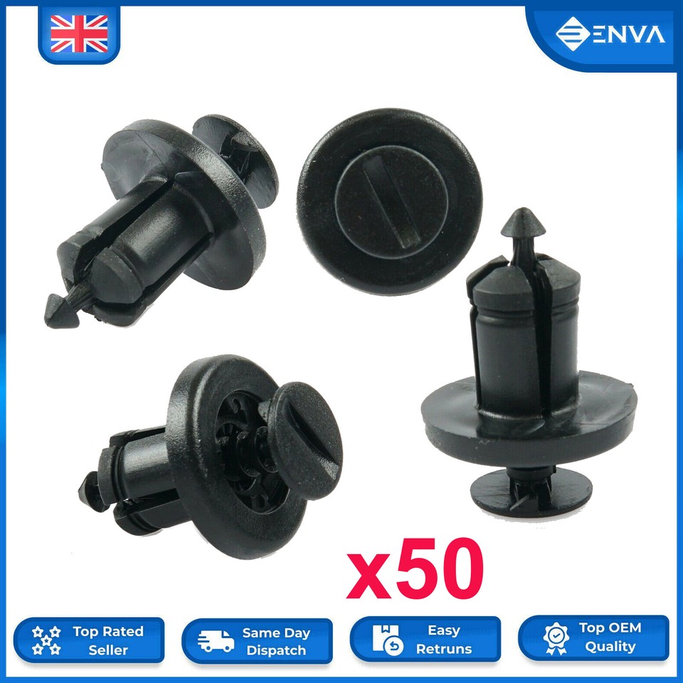 50x Renault Bumper Fastener Plastic Clips Wheel Arch Linings & Trims ...
