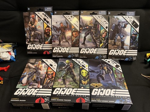 BOXES ONLY GI Joe Classified Ripper Helix Shockwave Buzzer Shadow ...