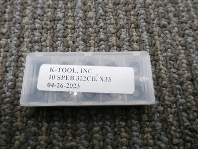 New Qty 10 K-Tool SPEB 322 CB SPEB-322-CB X33 Grade Carbide Inserts | eBay
