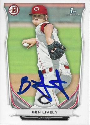 Ben Lively Cincinnati Reds 2014 Bowman Signed Rookie Card | eBay