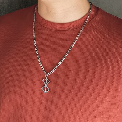 Men Rune of Berserker Warriors Necklace Pendant Stainless Steel NK ...