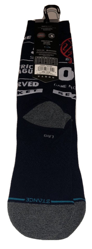 Stance MLB NY Yankees Ticket Stub Crew Socks 1 Pair Men 9-13 Baseball ...
