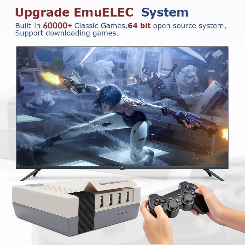 Super Console X Cube Retro Game Console 60000 Video Games Emulators for ...
