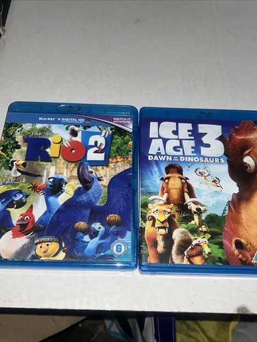 Blu Ray DVDs Ice Age 3 And Rio 2 Children Films U Rated | eBay